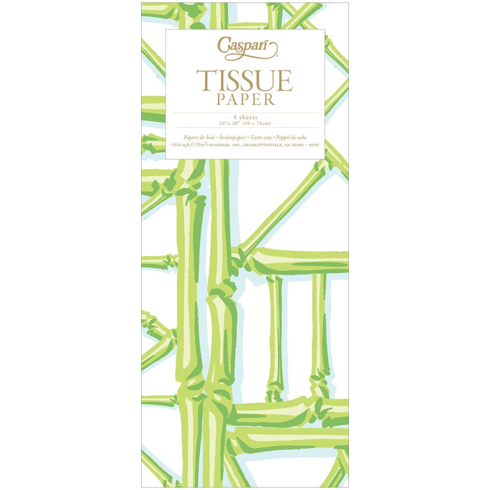Bamboo Screen Moss Green Tissue Paper | Eco-Friendly Sheets – Caspari