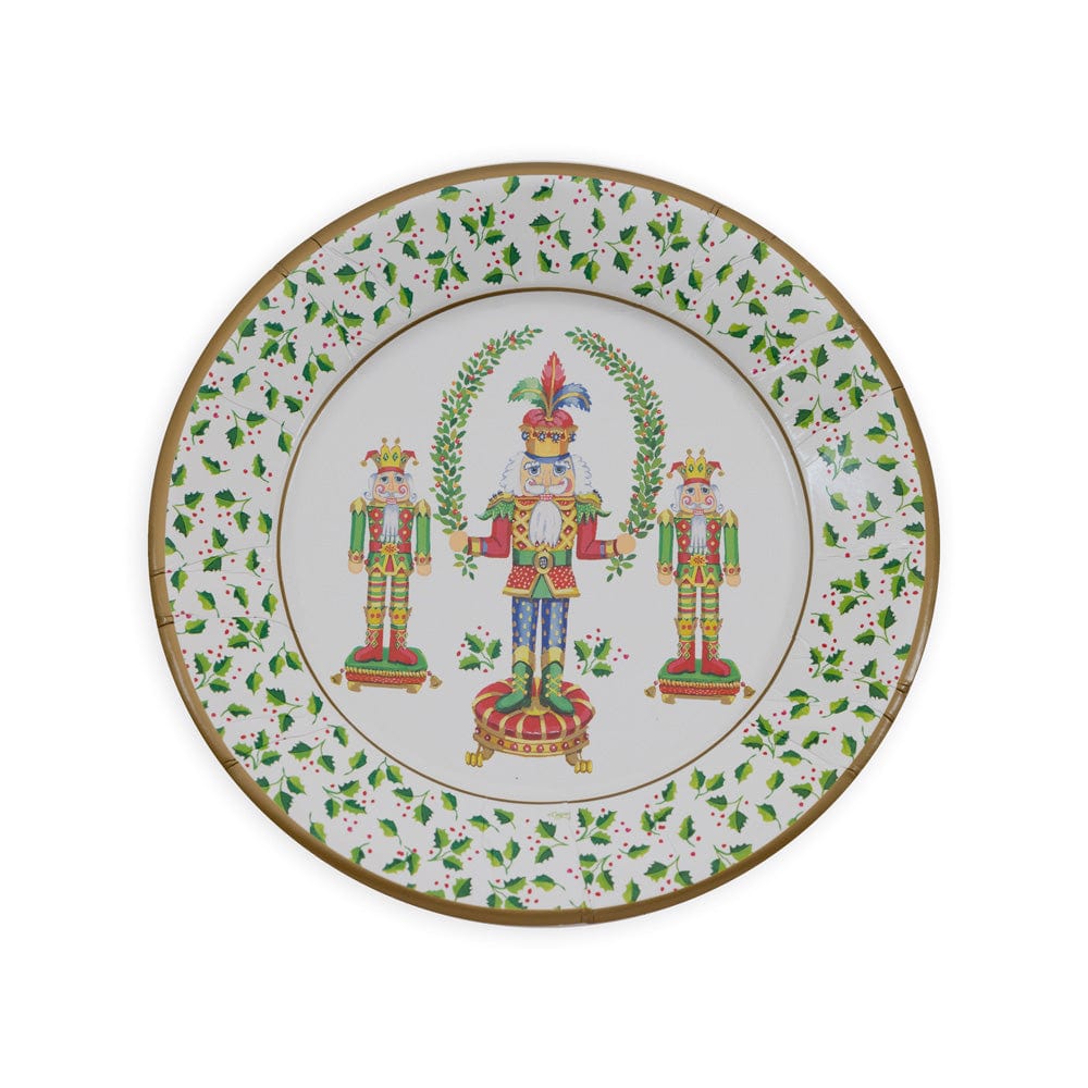 Nutcracker Christmas Dinner Plates - 8 Per Package – Caspari