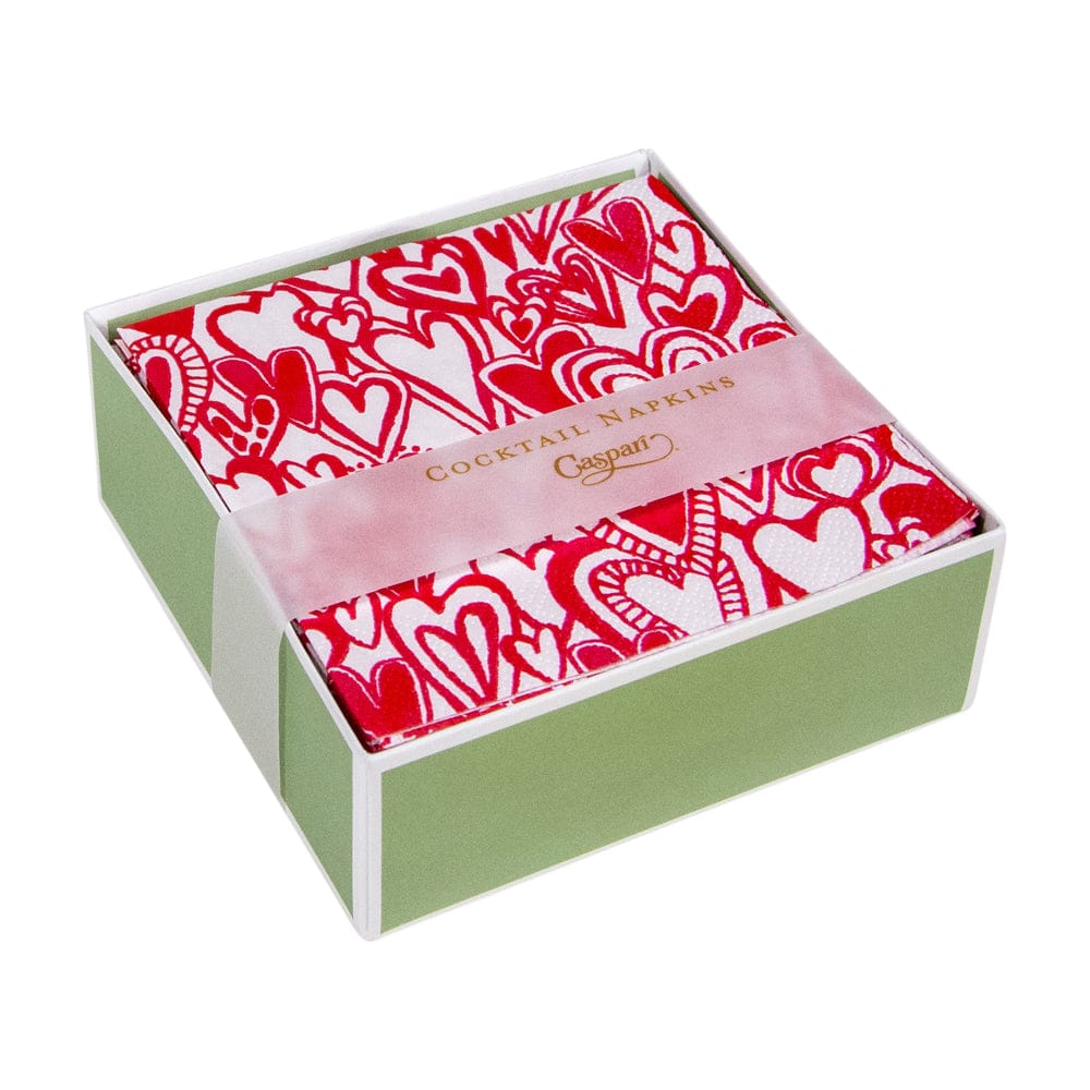 17820B, Groovy Love Napkin Box Cocktail - 40 per box, Valentine's Day ...
