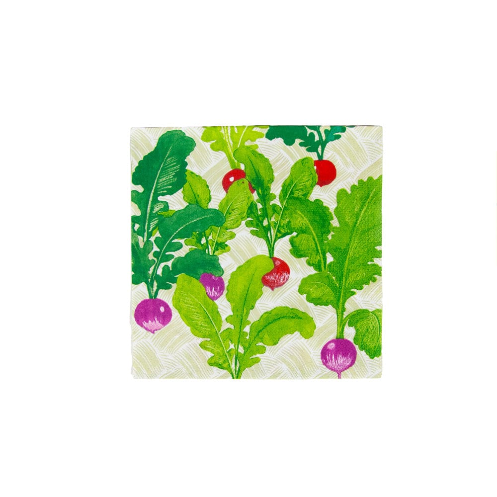 Radish Patch Luncheon Napkins - 20 Per Package – Caspari