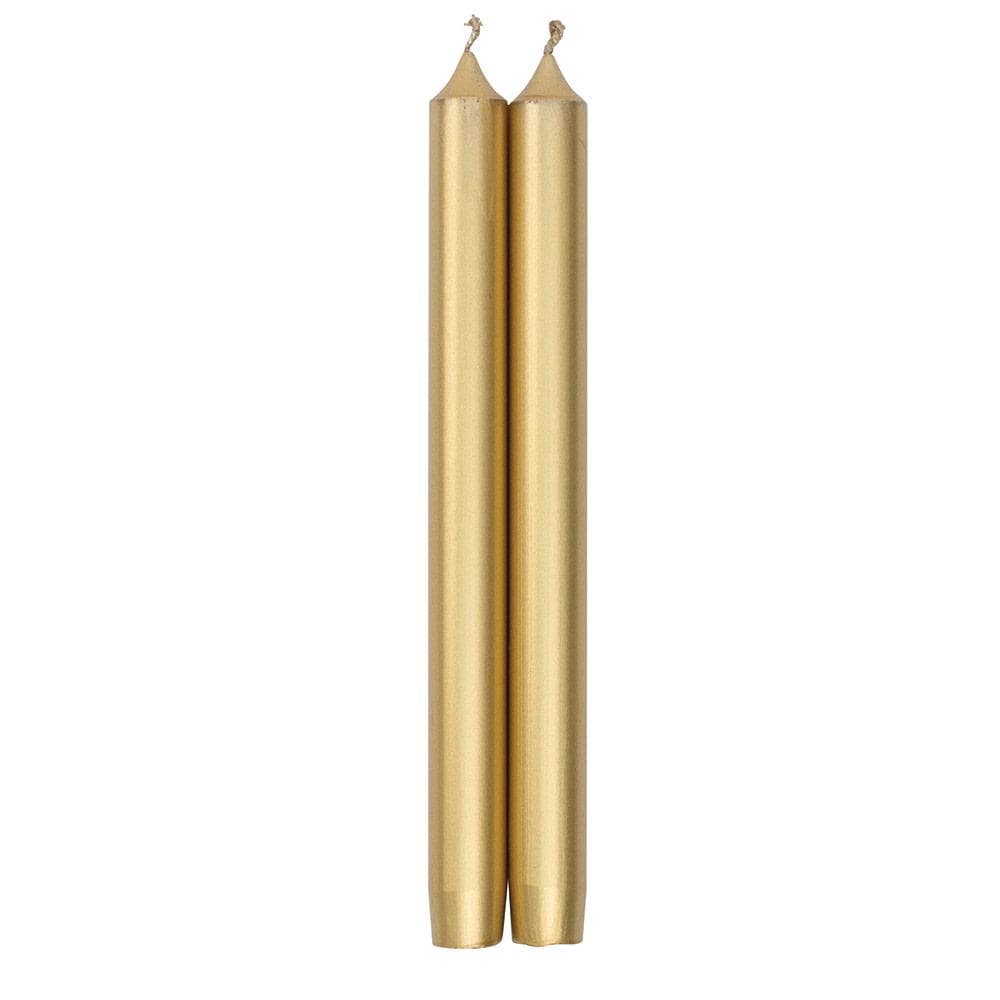 CA60.12, Gold 12" Crown Candles, 1 pair, Any Occasion, Gold, Everyday ...