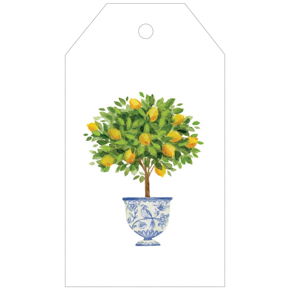 HT10086, Lemon Topiary Hanging Gift Tag W/Hdr 4 Pk, Any Occasion ...