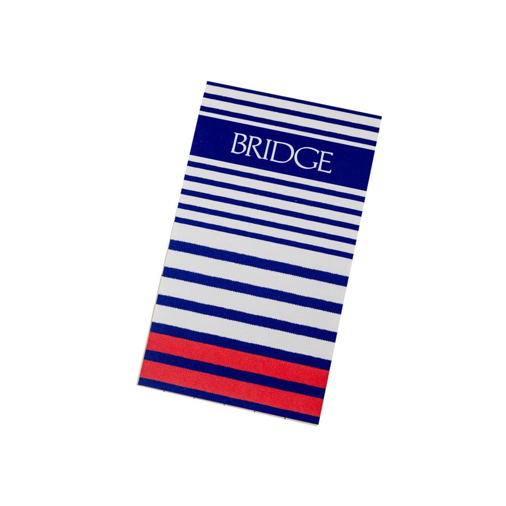 Breton Stripe Bridge Score Pads | Stylish and Functional – Caspari