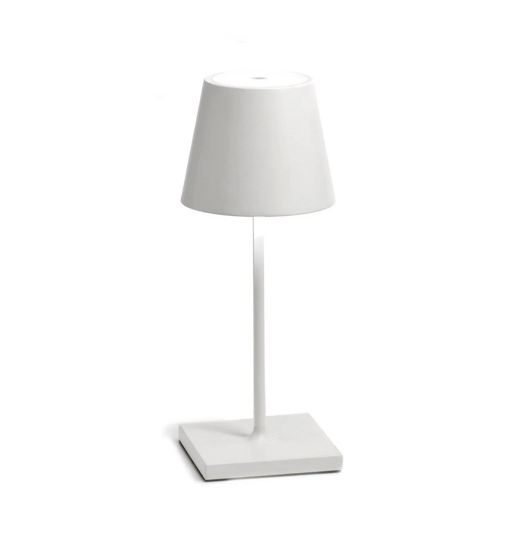 Zafferano Poldina Pro Mini Lamp | White LED Table Lamp – Caspari