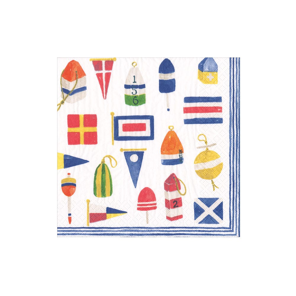 Nantucket Paper Cocktail Napkins - 20 per Package – Caspari