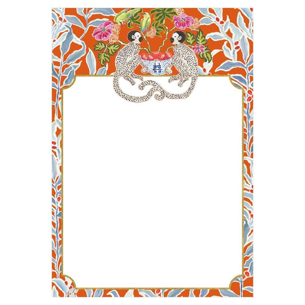 Monkeys Foil Invitations | 8 Blank Cards and Envelopes – Caspari