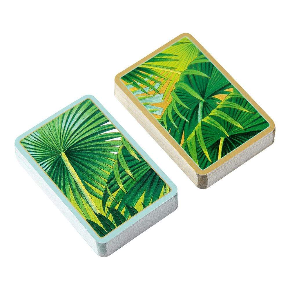 Palm Fronds Playing Cards - 2 Decks Included – Caspari