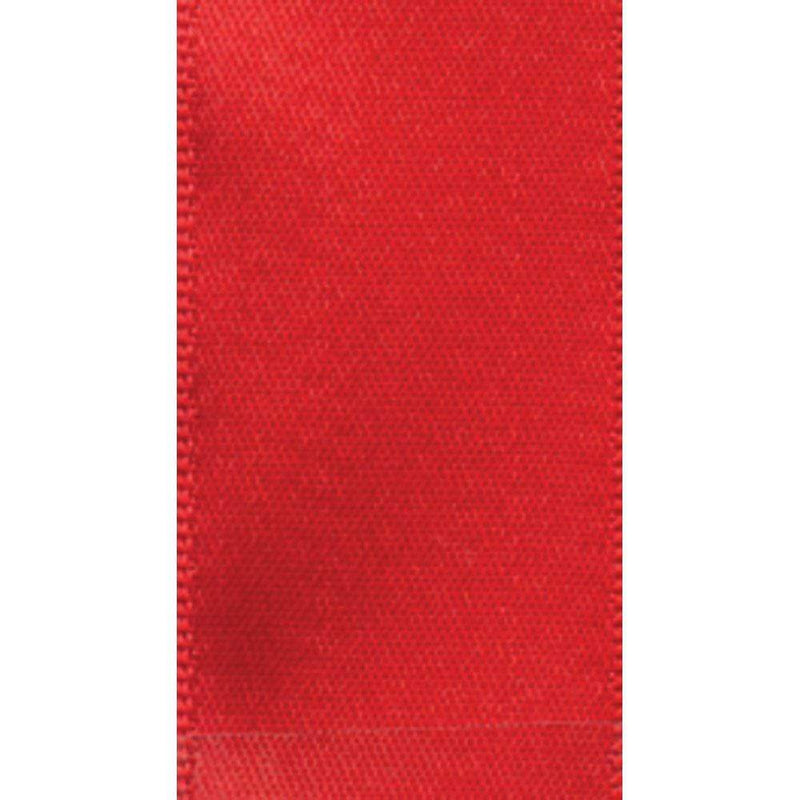 Narrow Red Satin Wired Ribbon | 8 Yard Spool | Caspari